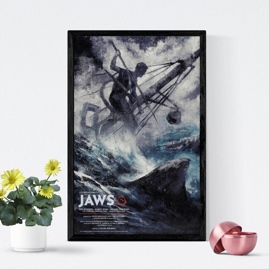 Jaws Printable Movie Poster, Home Decor, Wall Art - Etsy