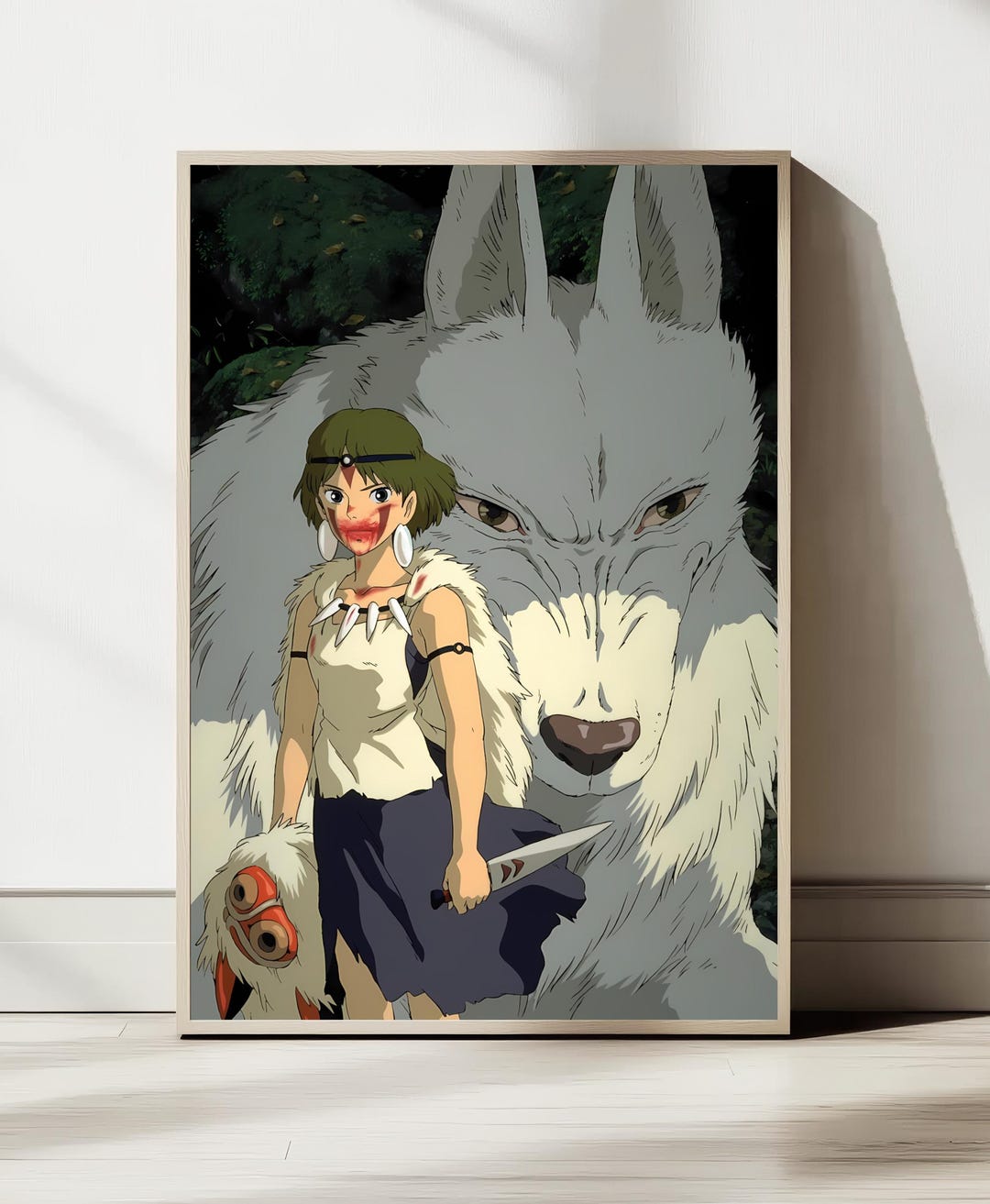 Princess Mononoke Printable Movie Poster, Studio Ghibli Anime Wall Art ...