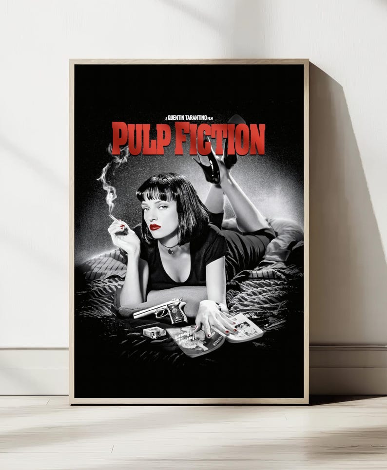 Pulp Fiction Printable Movie Poster, Wall Art, Home Decor, Digital ...