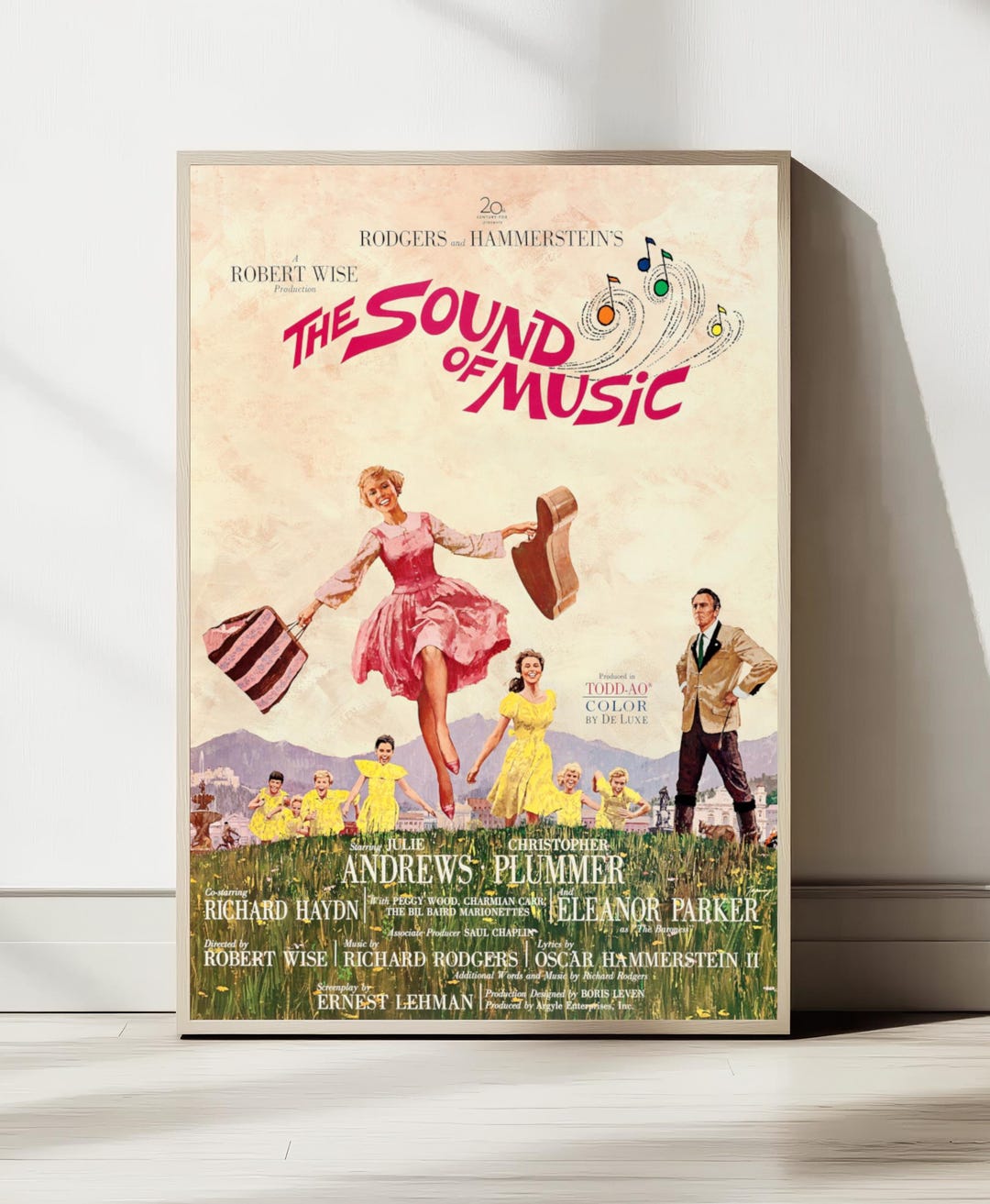The Sound of Music Movie Poster, Classical Music Wall Art Print, Home ...
