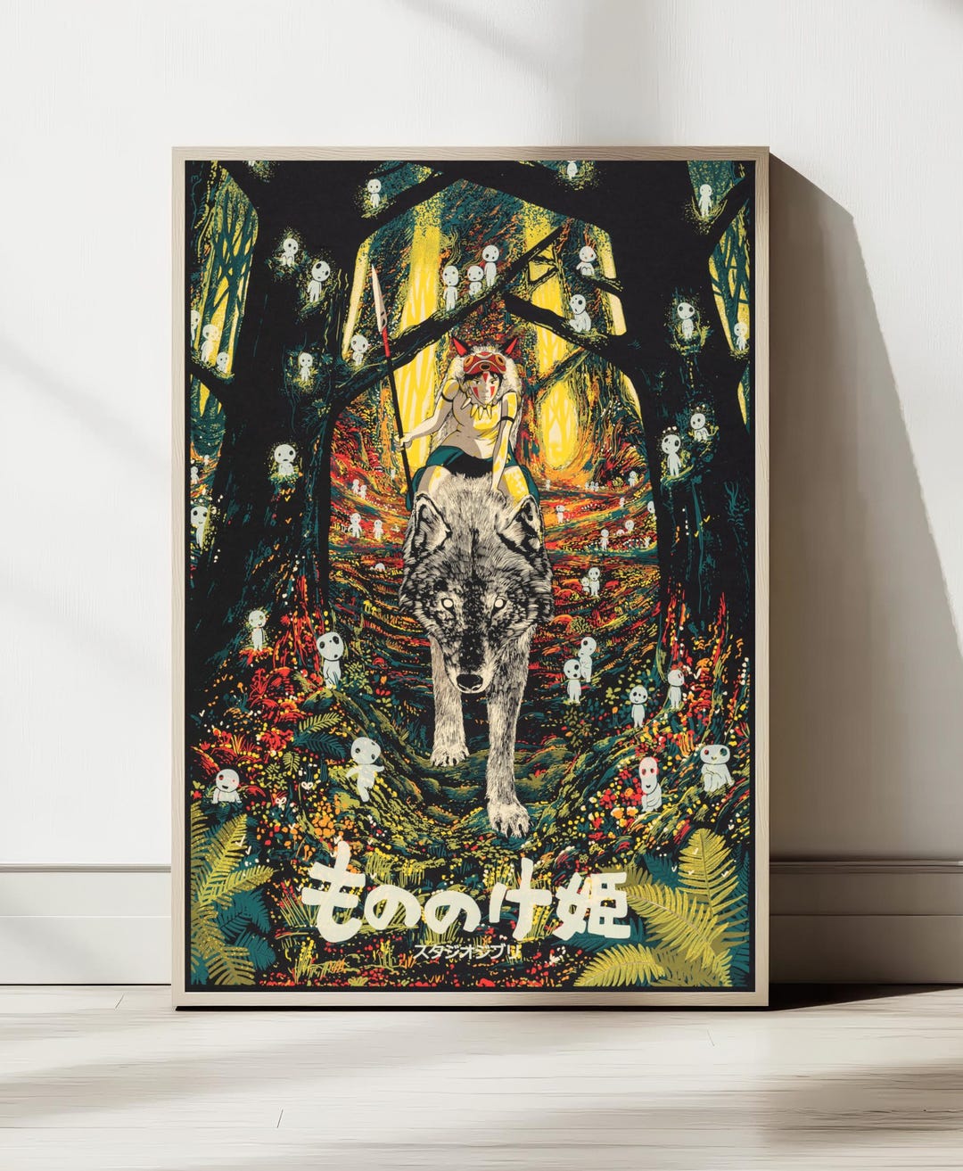 Princess Mononoke Printable Movie Poster, Studio Ghibli Anime Wall Art ...