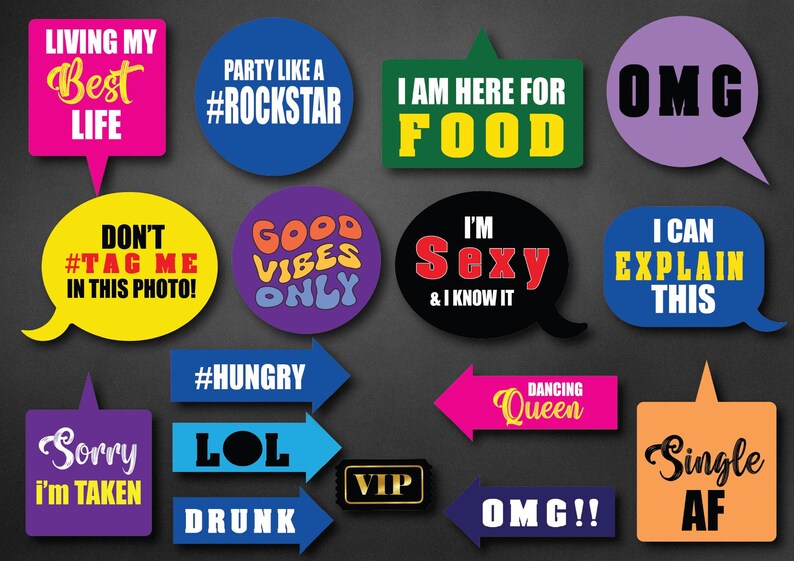 Valentine's Party Photo Booth - Valentine's Day Printable Photo Booth ...