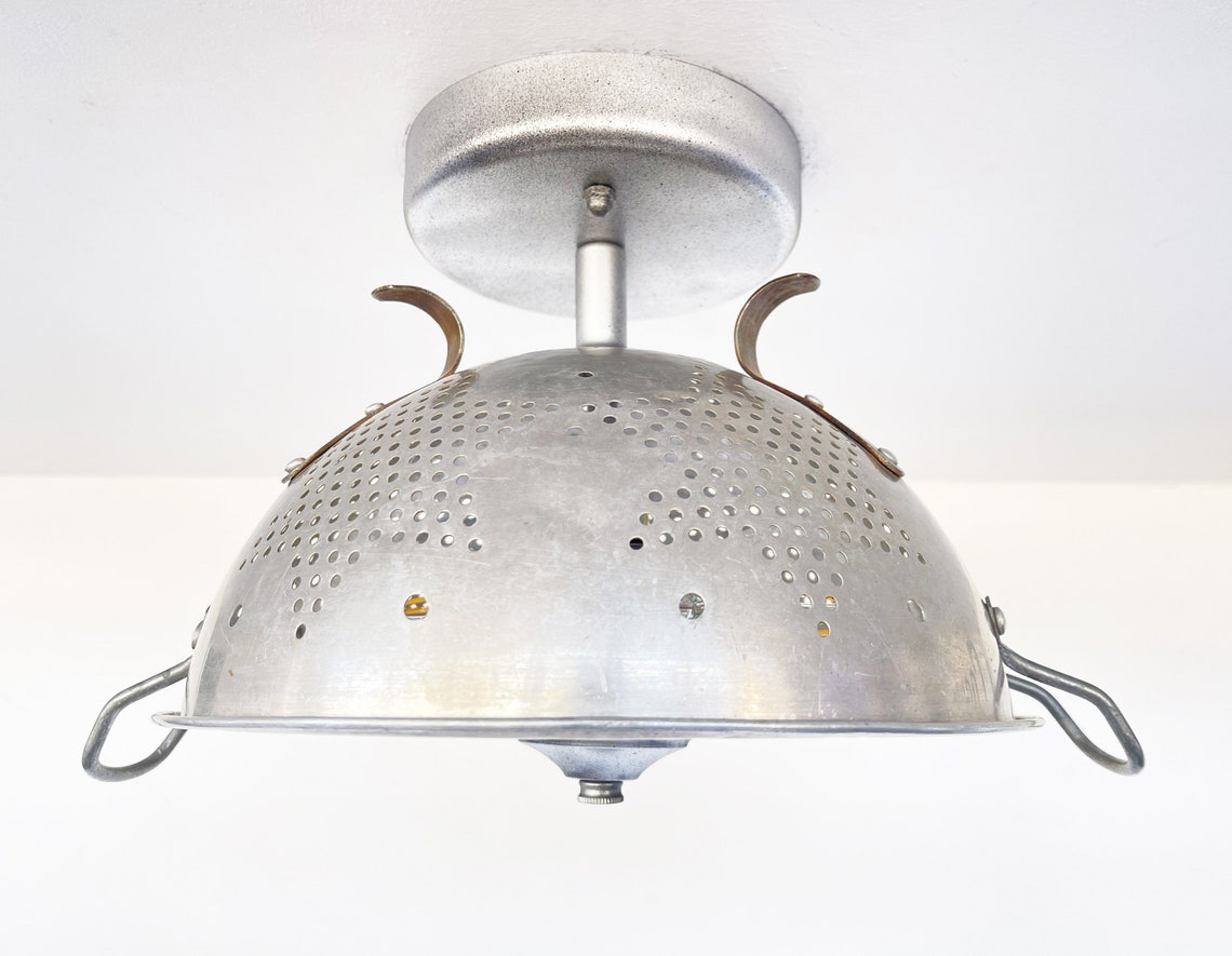 Vintage STAR Colander Light Fixture Ceiling Light Antique - Etsy
