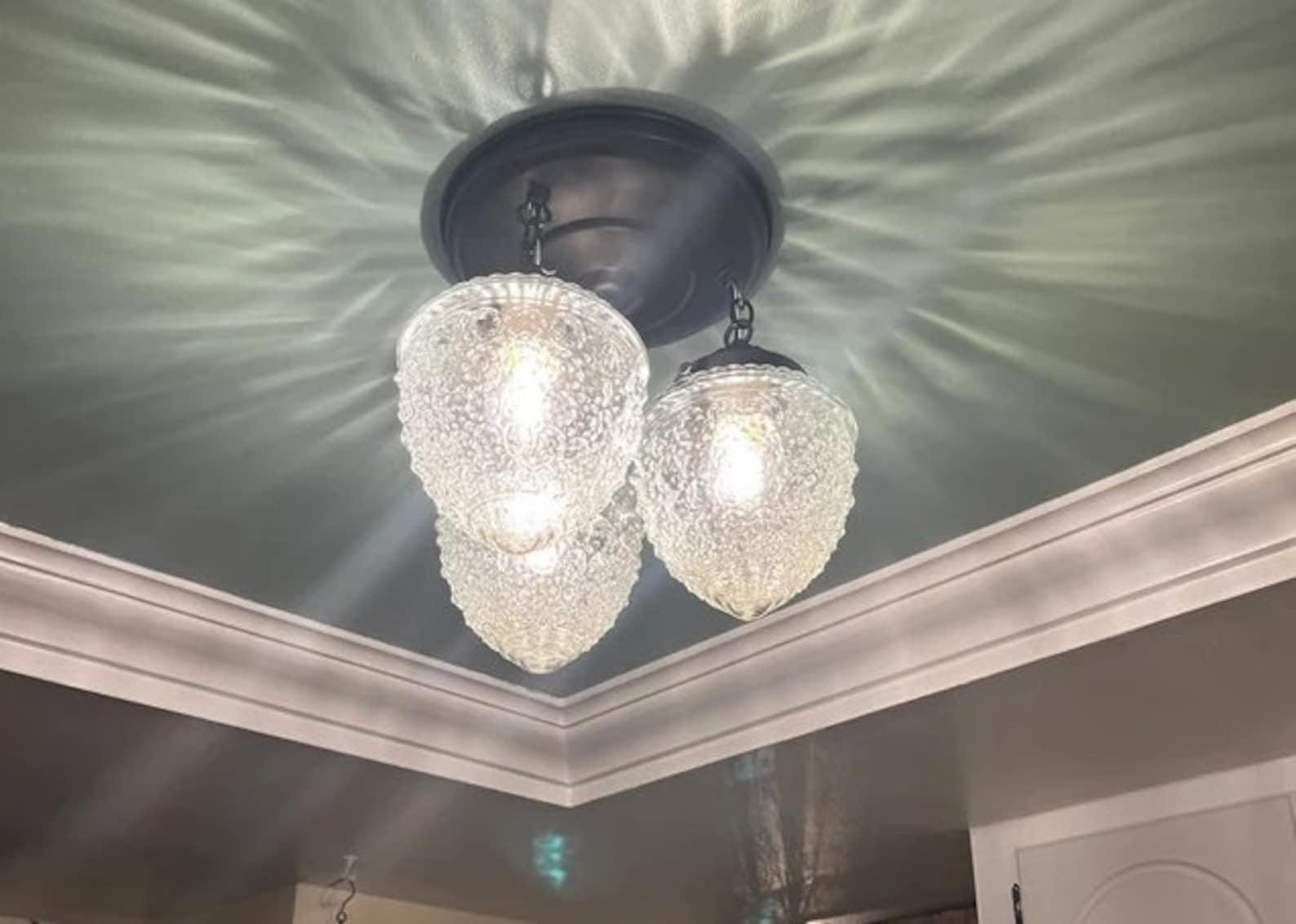Acorn Antique Ceiling Light Fixtures Chain Trio-kitchen - Etsy