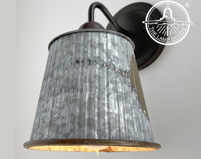 Last One! Rustic Barn Metal Farmhouse Wall Light Fixture Bathroom ...