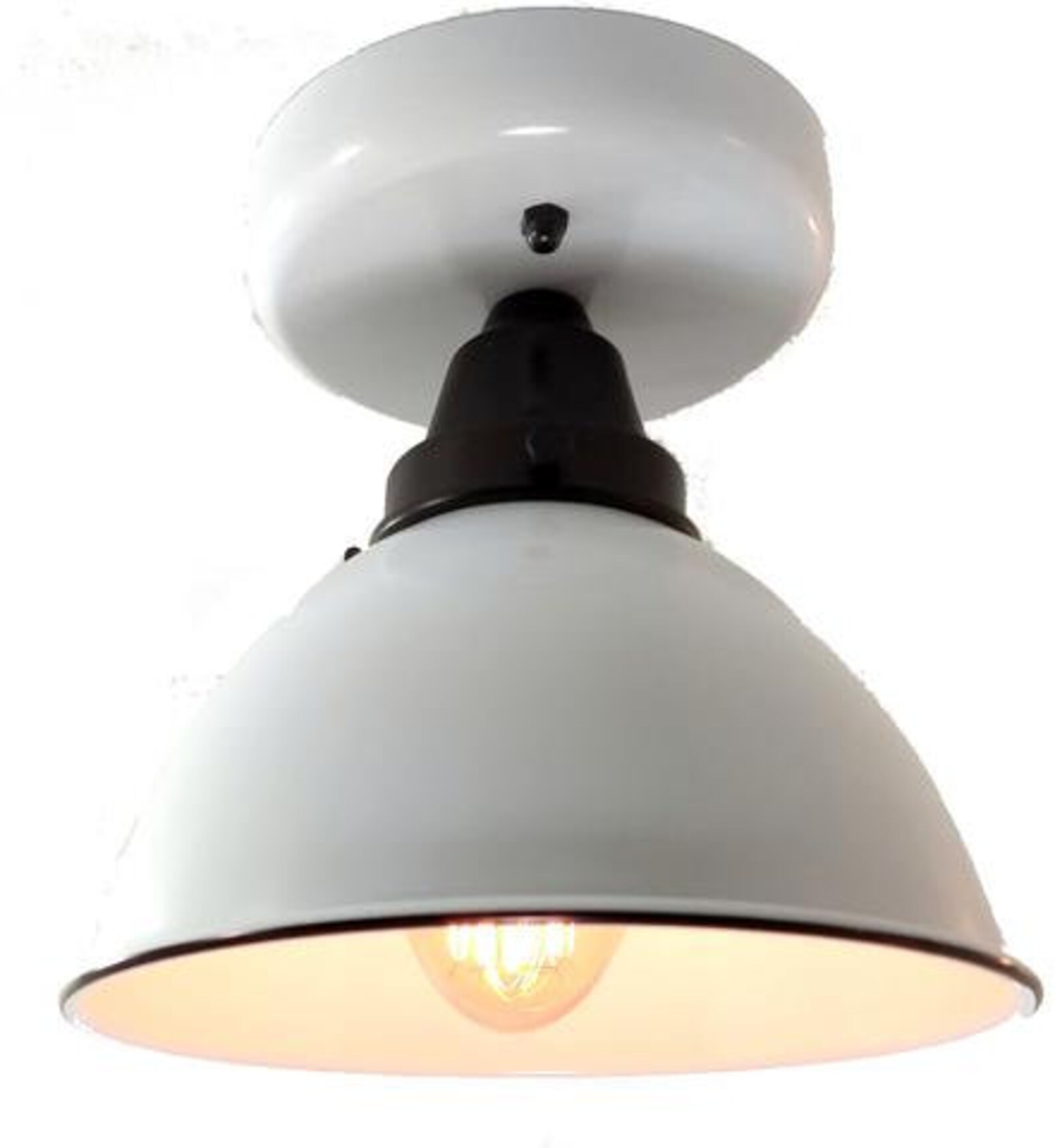 White Ceiling Light Enamel Modern Farmhouse Kitchen Laundry - Etsy