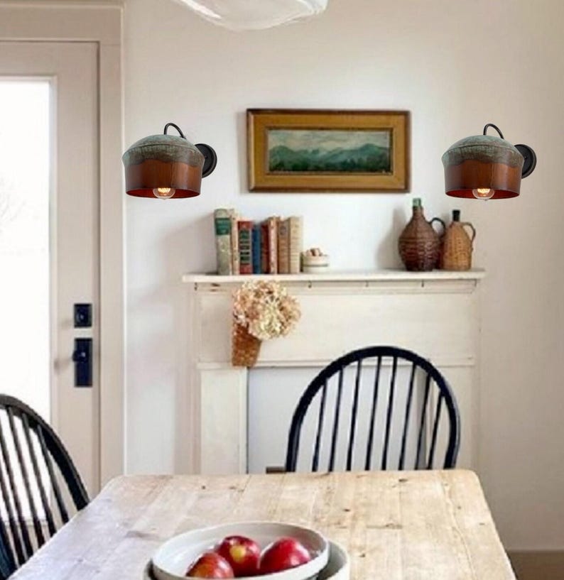 COPPER Handcrafted Rustic Farmhouse Wall Sconce Light -lighting Fixture ...