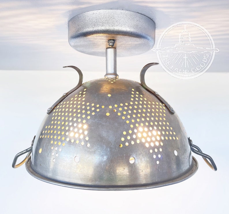 Vintage STAR Colander Light Fixture Ceiling Light Antique - Etsy