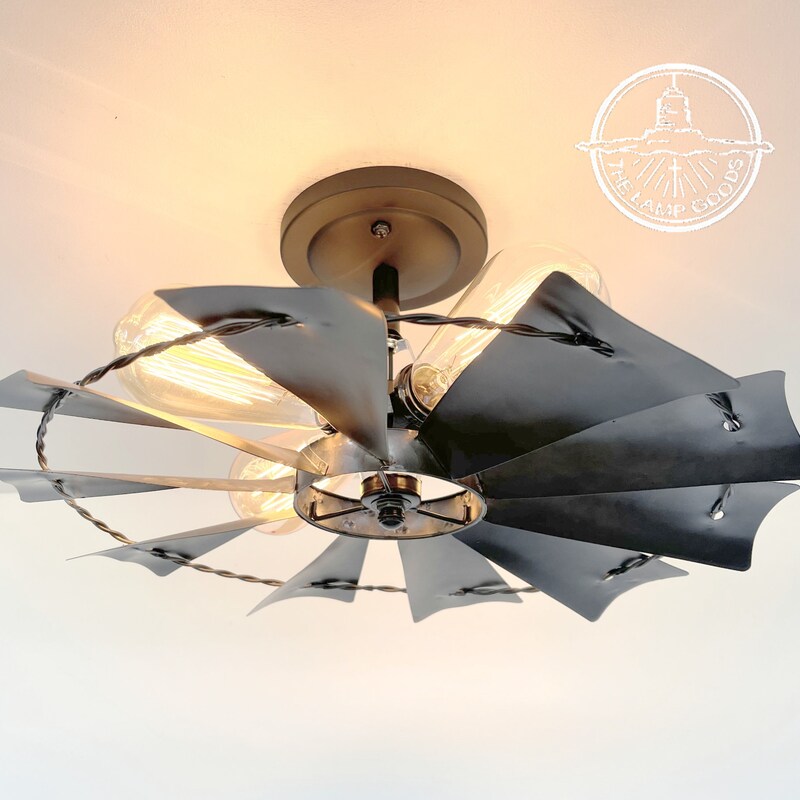 Windmill Ceiling Fan With Lights - Etsy
