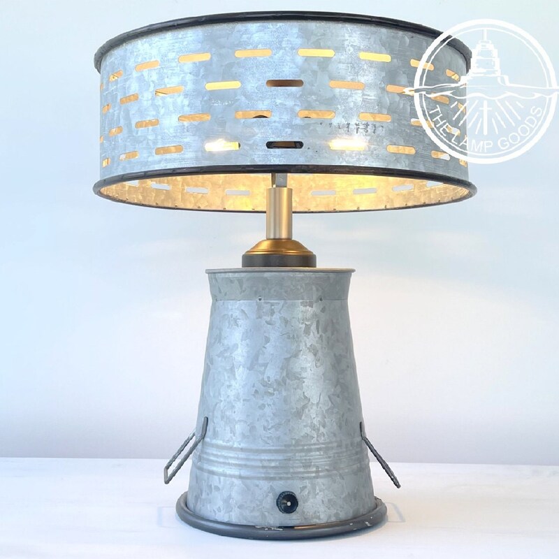 Rustic Table Lamp - Etsy