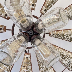 Windmill Chandelier Lighting Fixture Original Farmhouse - Etsy Canada