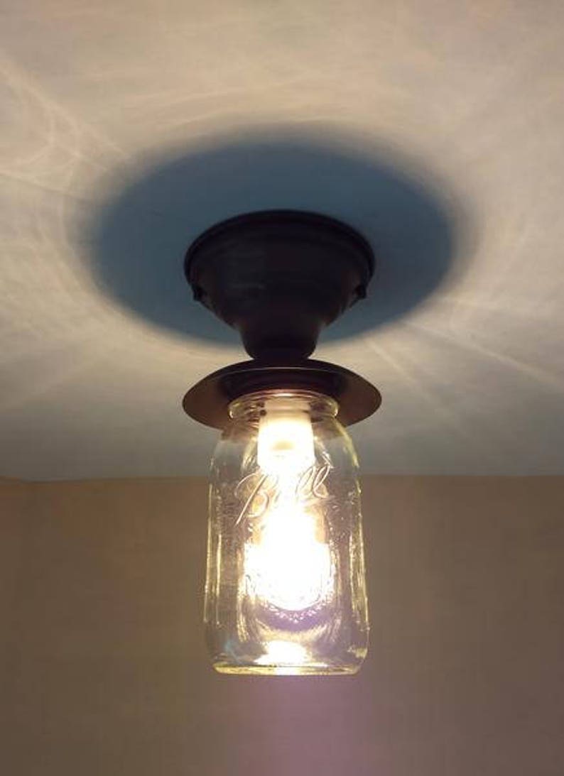 Mason Jar Exterior PORCH Farmhouse Ceiling Light Fixture -rustic ...