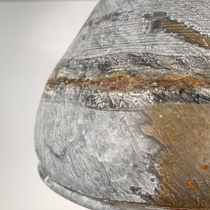 Rustic Bucket Farmhouse Ceiling Light - Galvanized Lighting Fixture ...