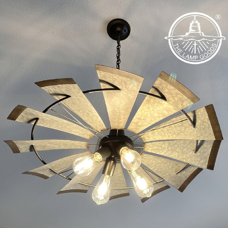 Windmill Ceiling Fan With Lights - Etsy