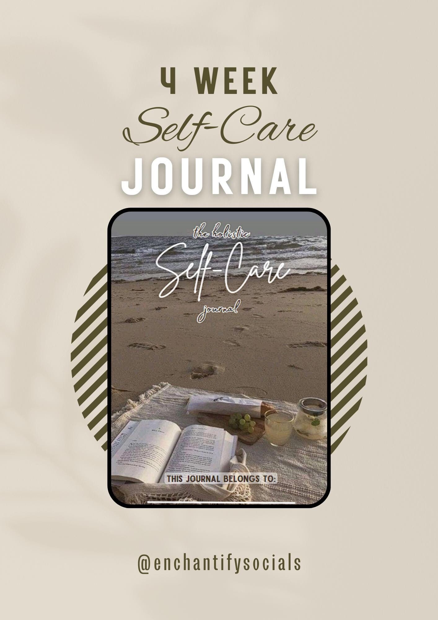 4-week Printable Self-care Journal Mindfulness Journal Editable Journal ...