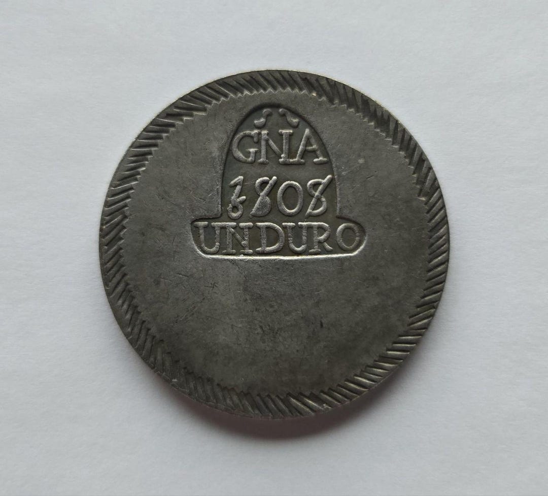 Spanish Coin 1808 Un Duro Gerona Fernando VII Coin Collection Rare ...