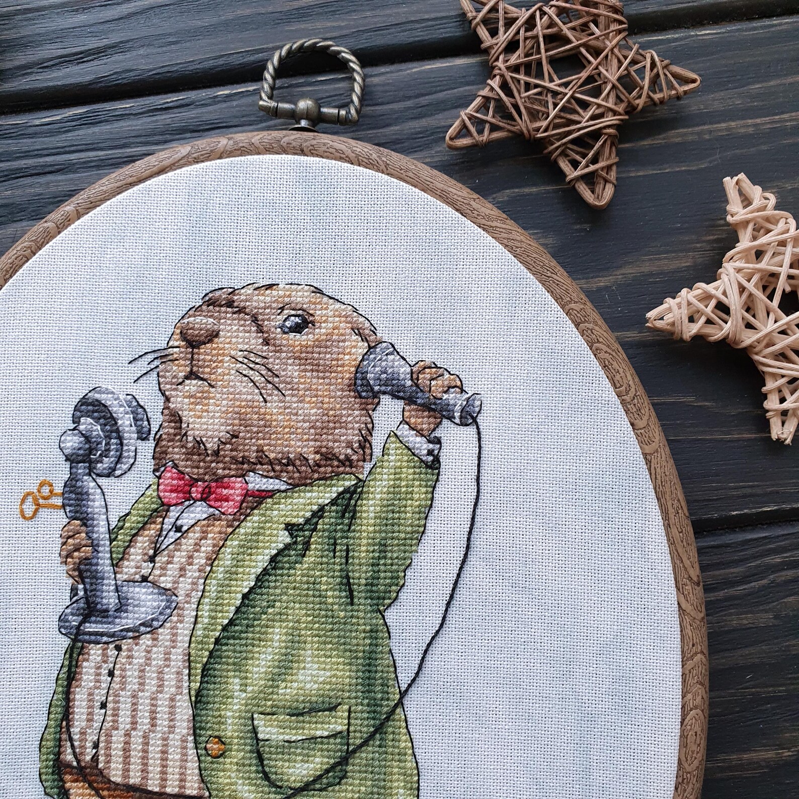 Marmot Cross Stitch Pattern Instant Download Pdf, Beaver Vintage DIY ...