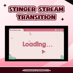 Kawaii UI Animated Stream Transition for Twitch and OBS, Stinger ...