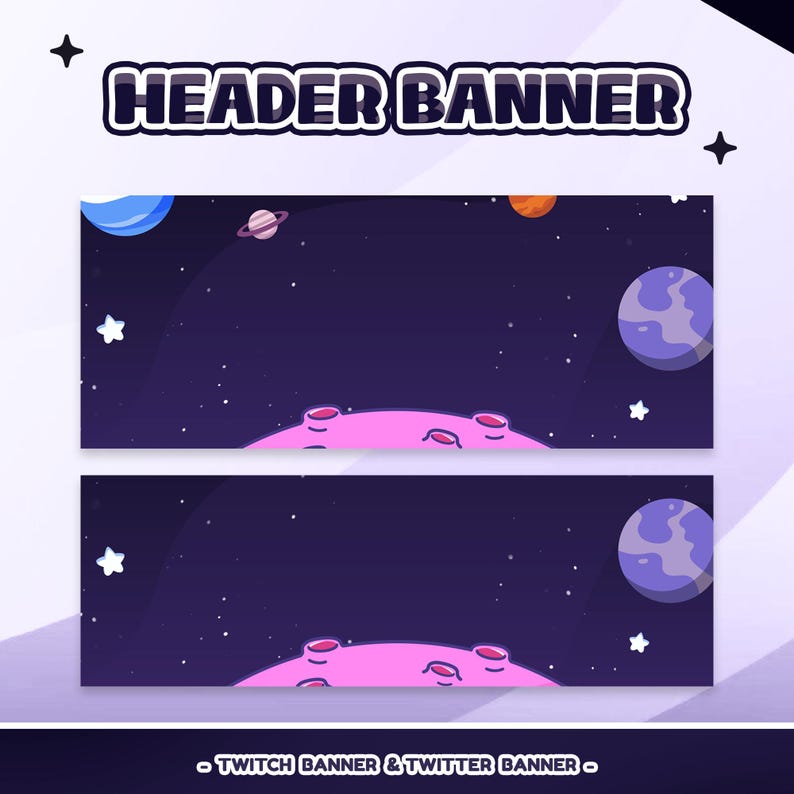 Cosmic Journey Animated Stream Overlay Pack for Twitch, Youtube, Kick ...