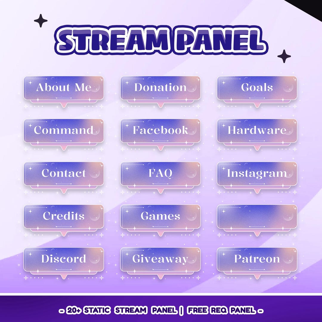 Dreamy Star Horizon Panel – Pastel Galaxy Stream Panel Design With ...
