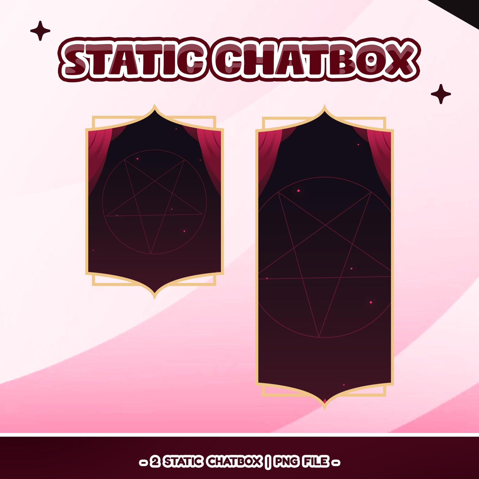 Gothic Glow Animated Stream Pack for Twitch Kick Youtube, Whimsical ...