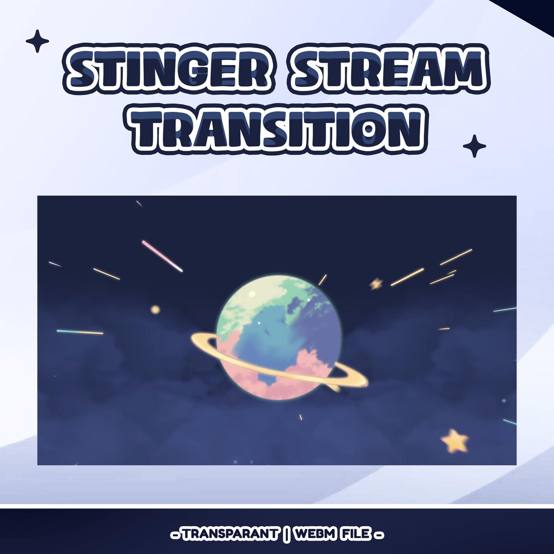 Cosmic Dreams Animated Stream Transition for Twitch and OBS, Stinger ...