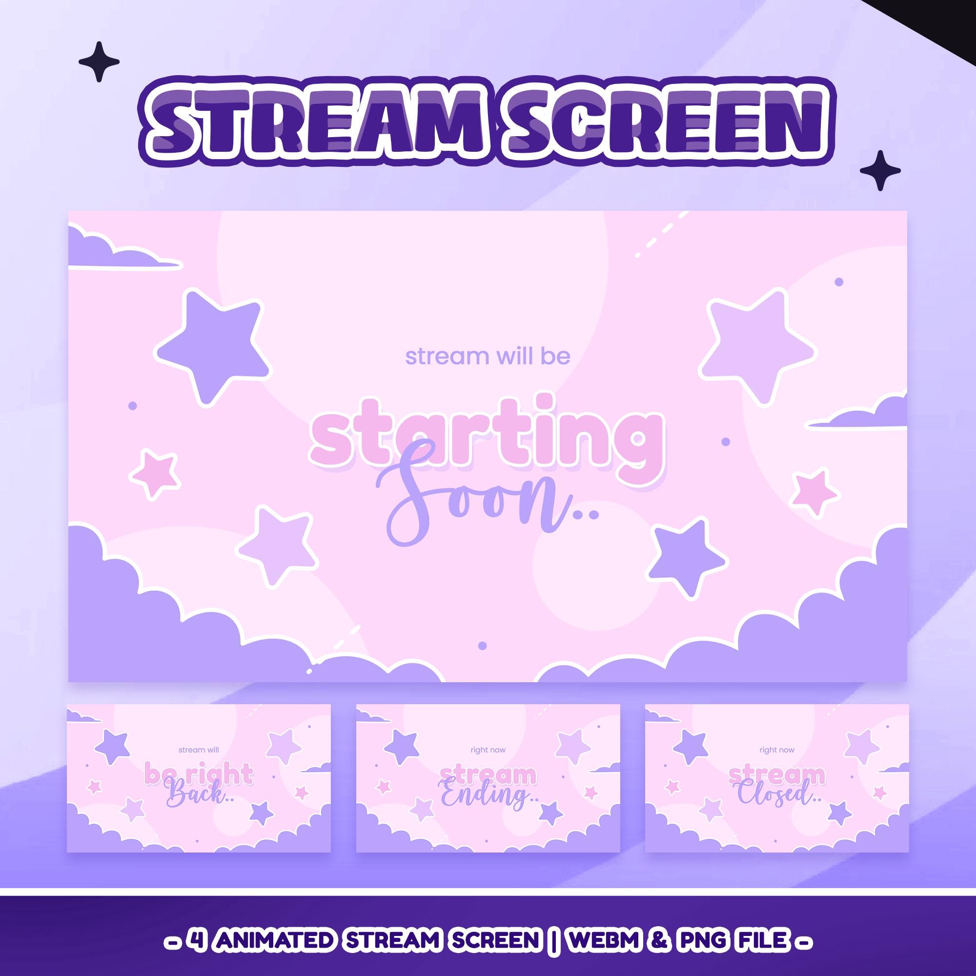 Twinkleberry Animated Stream Overlay Pack for Twitch Kick Youtube ...