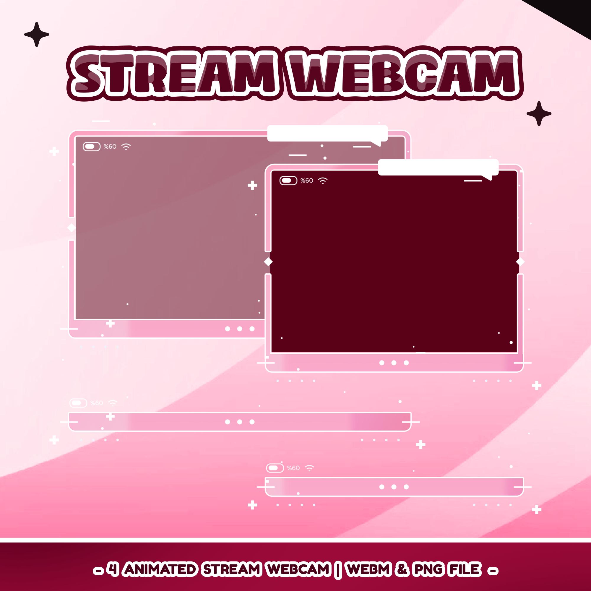 Pinkstream Pop Animated Stream Overlay Pack for Twitch Kick Youtube ...