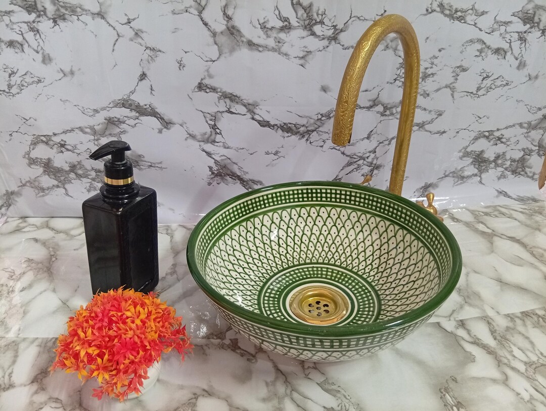 Bassin Ceramic, Handmad Pottery, Marocaine Sinks, Vanities Sinkbowl ...