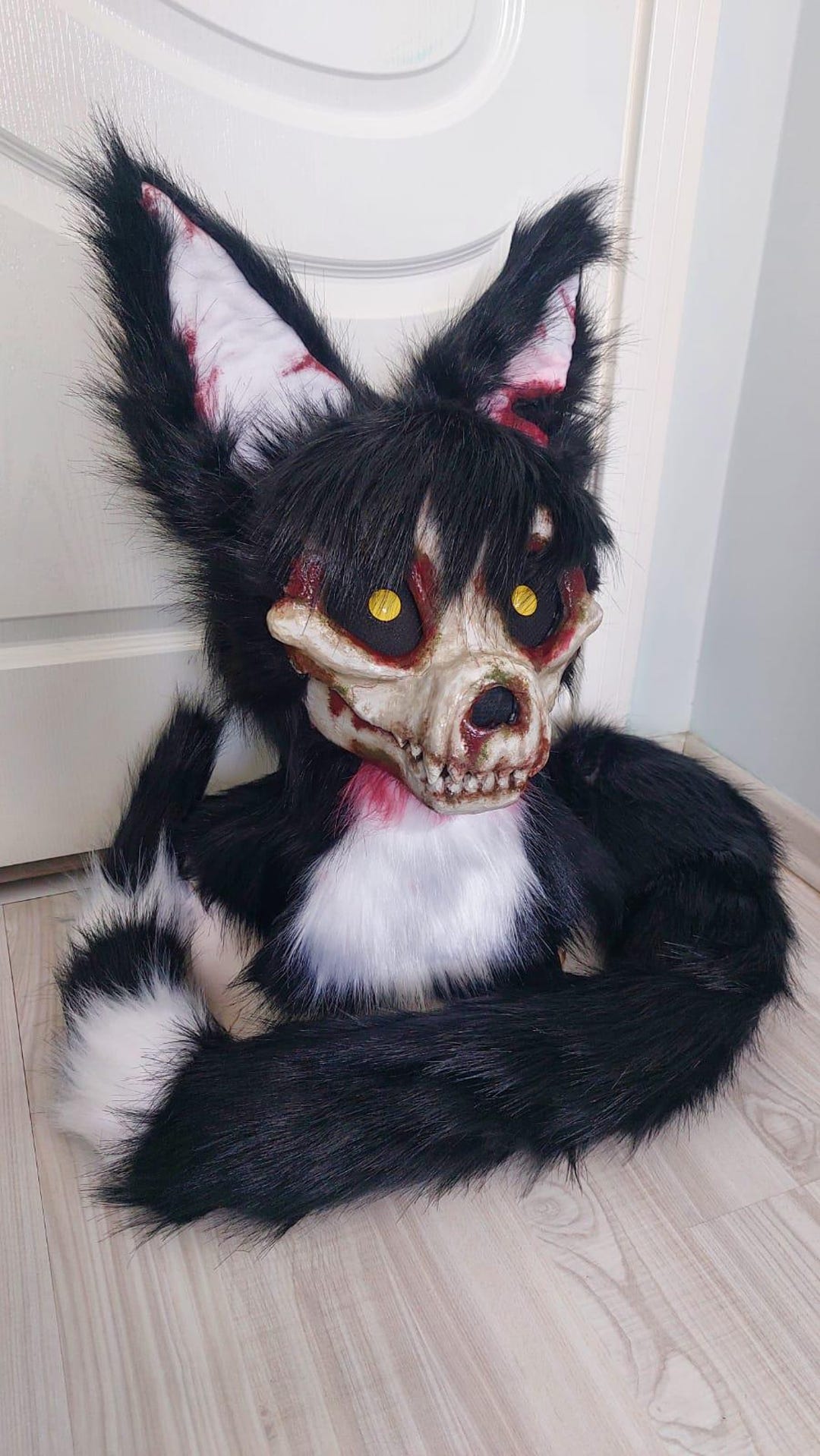 Skulldog/skullcat Fursuit Mini Partial Premade!!! - Etsy