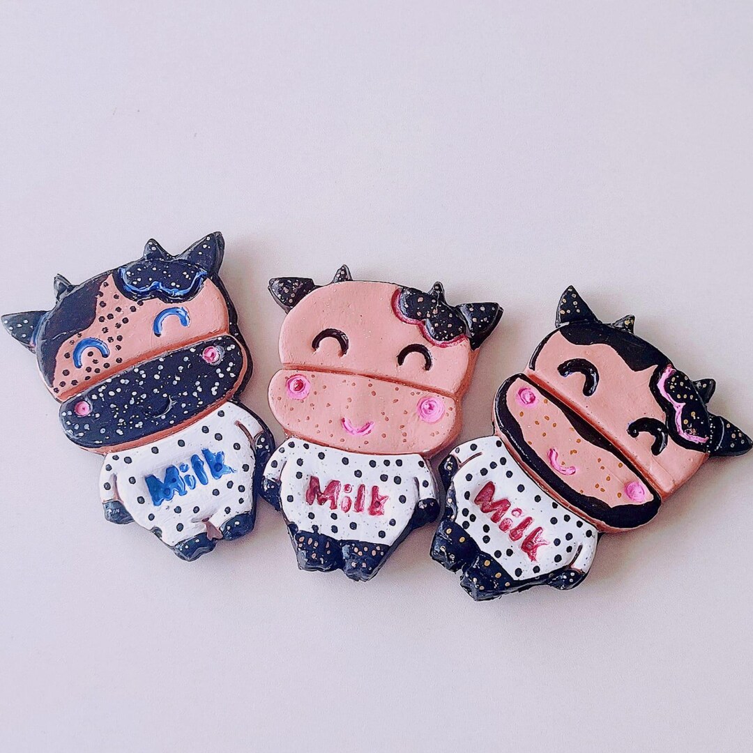 Magnet, Cow Magnets, Family Cows Magnet, Gift, Mahnets Gift, Fridge ...