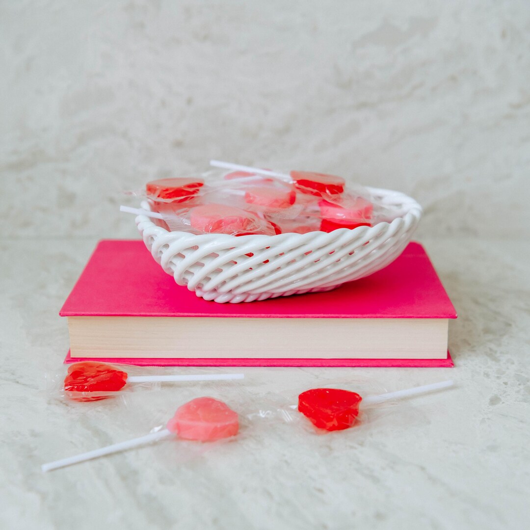 Heart Shaped Lattice Candy Ceramic Dish Bowl Valentines Day Girlfriend ...