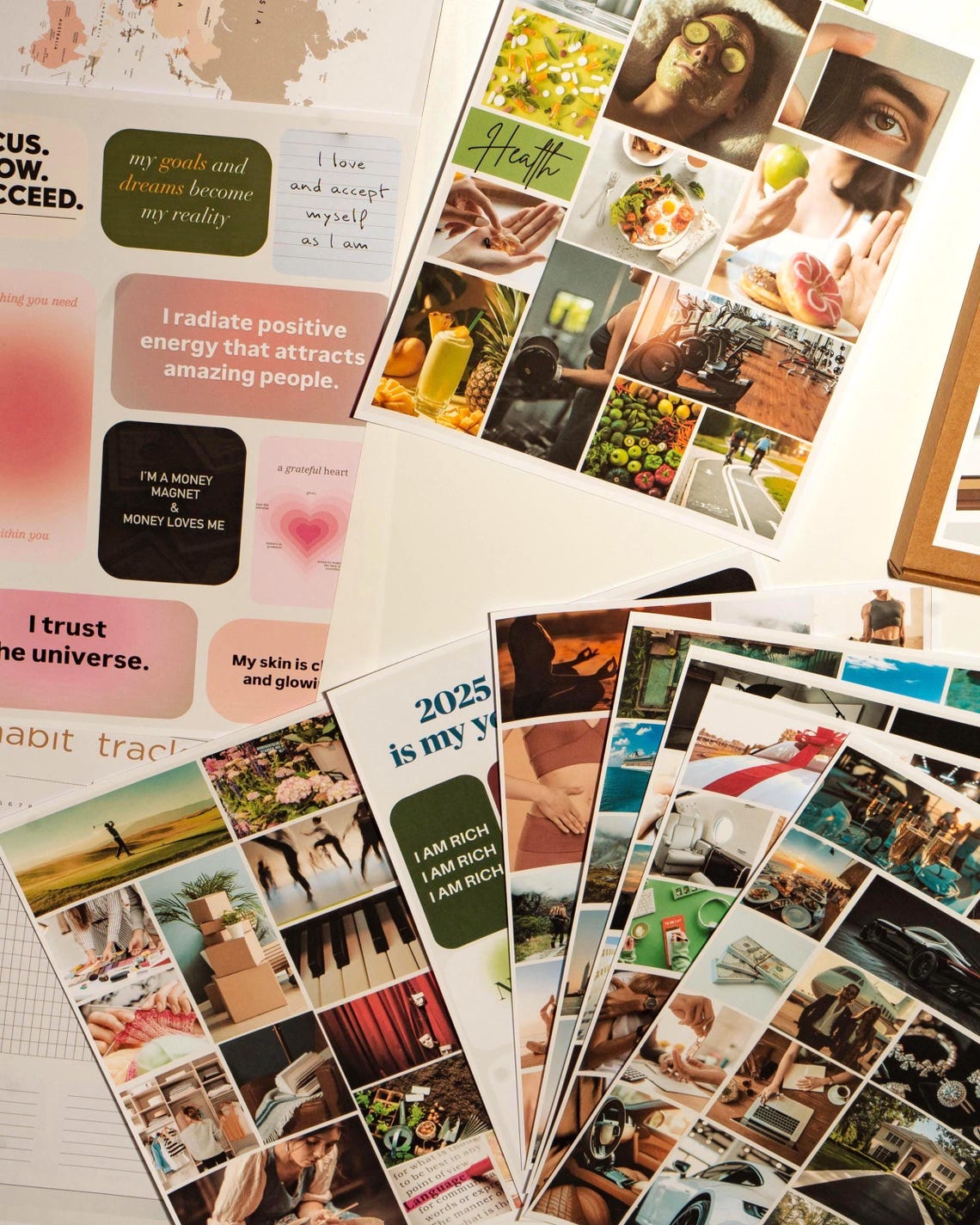 Personalized Vision Board Kit: Goal Setting, Affirmations & Photo ...