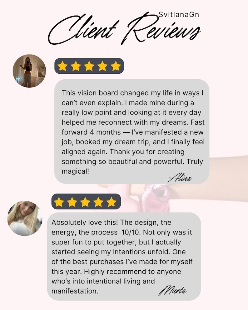 Personalized Vision Board Kit: Goal Setting, Affirmations & Photo ...