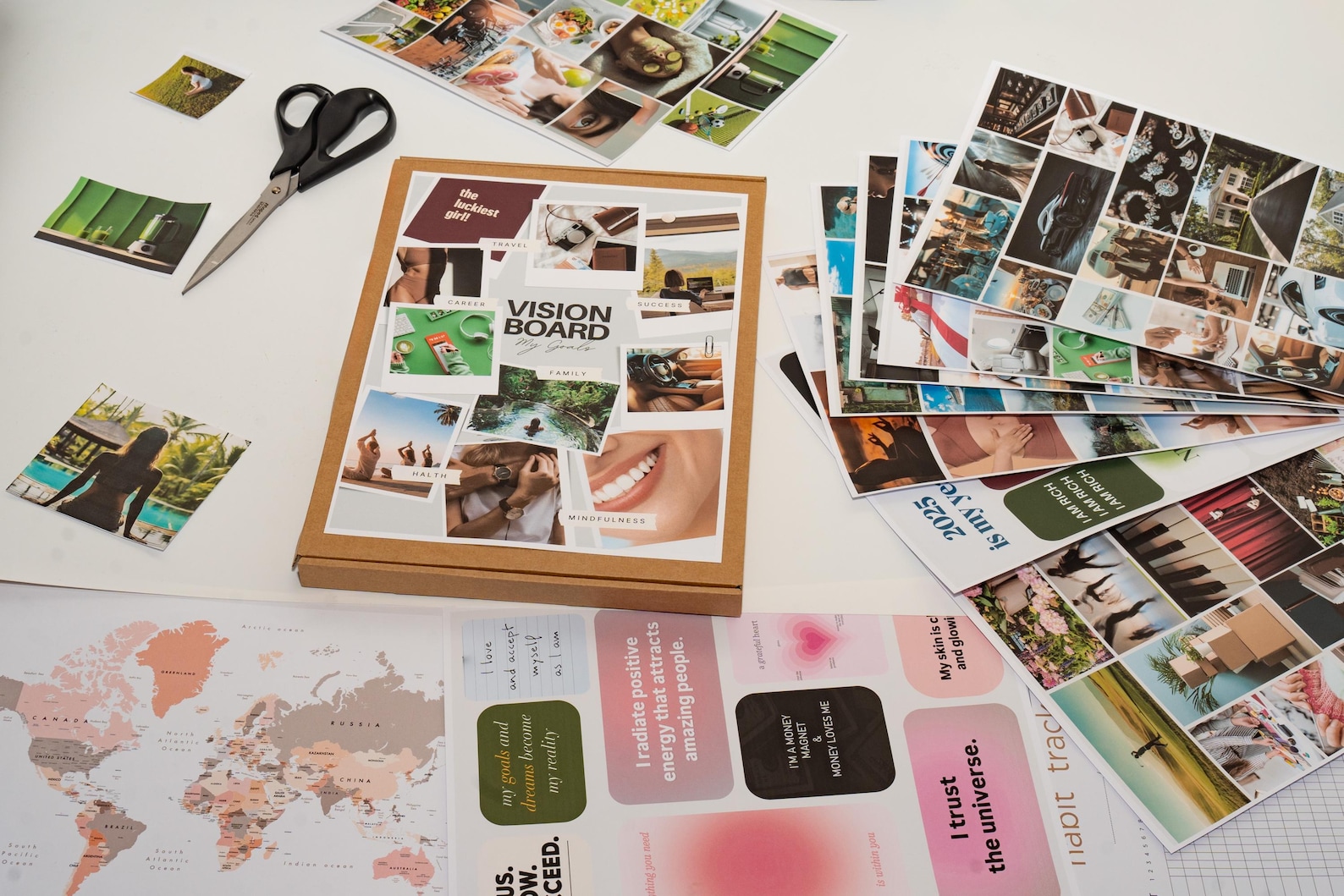 2026 Vision Board Kit: Dream Board Supplies With Affirmation and Habit ...