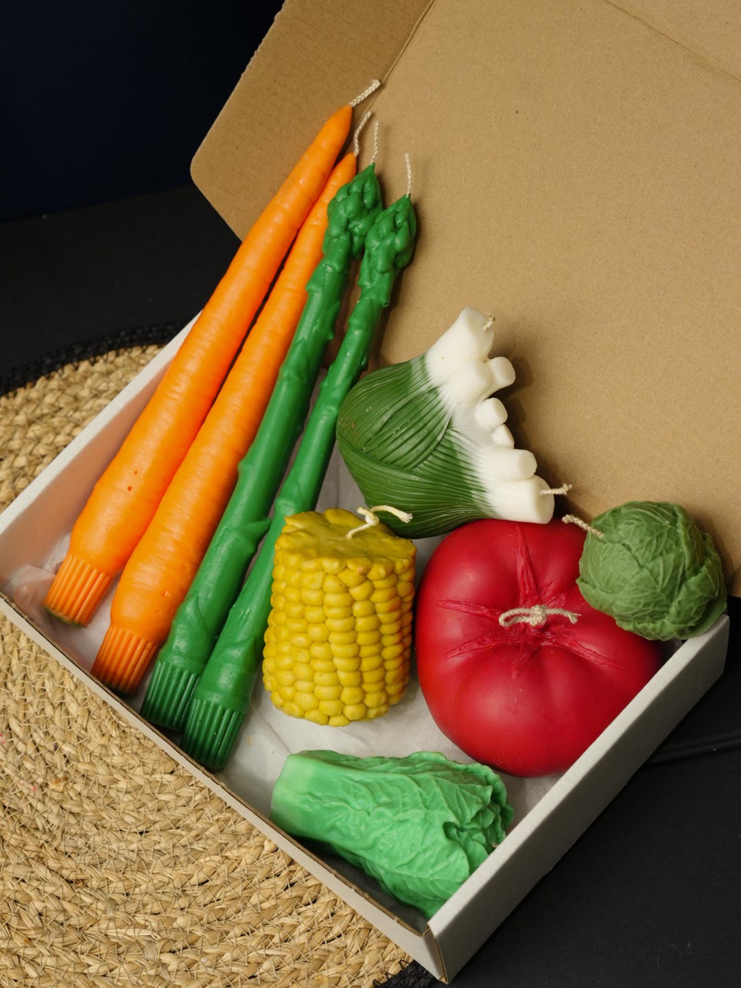 Vegetable Candle Set – Hyper-realistic Shaped | Toppers, Kitchen Decor ...