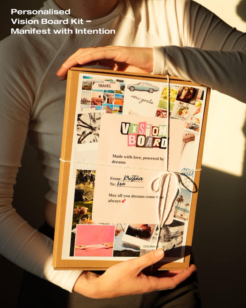 Personalized Vision Board Kit: Goal Setting, Affirmations & Photo ...
