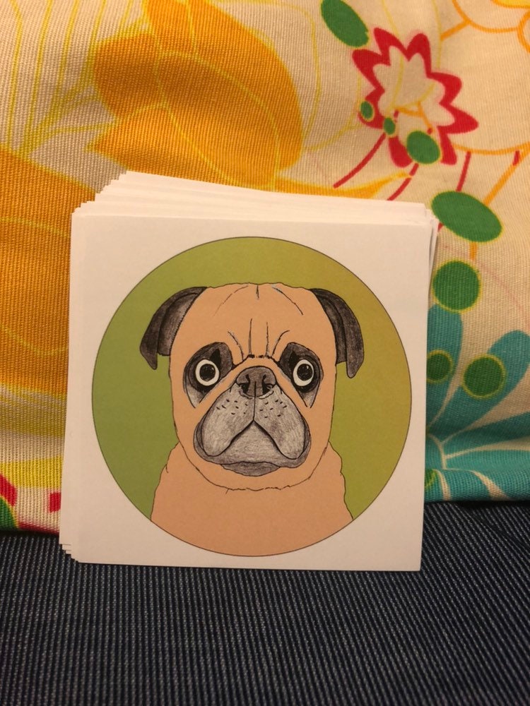 Pug Sticker - Etsy