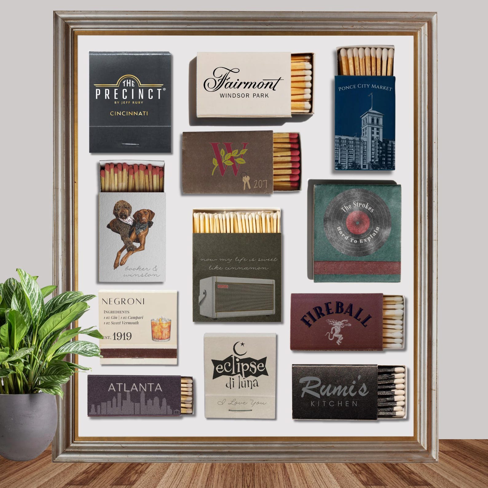 CUSTOM MATCHBOOK ART | Personalized Matchbox Poster | Digital Print ...