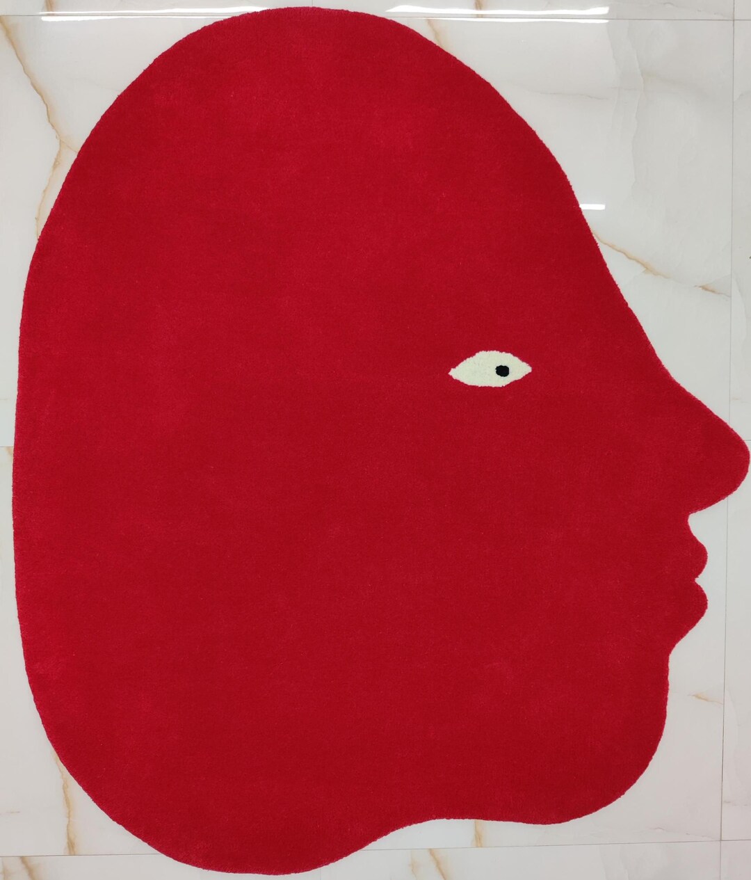 Hand-tufted NZ Wool Face Rug: Irregular Modern Pop Art Carpet - Etsy