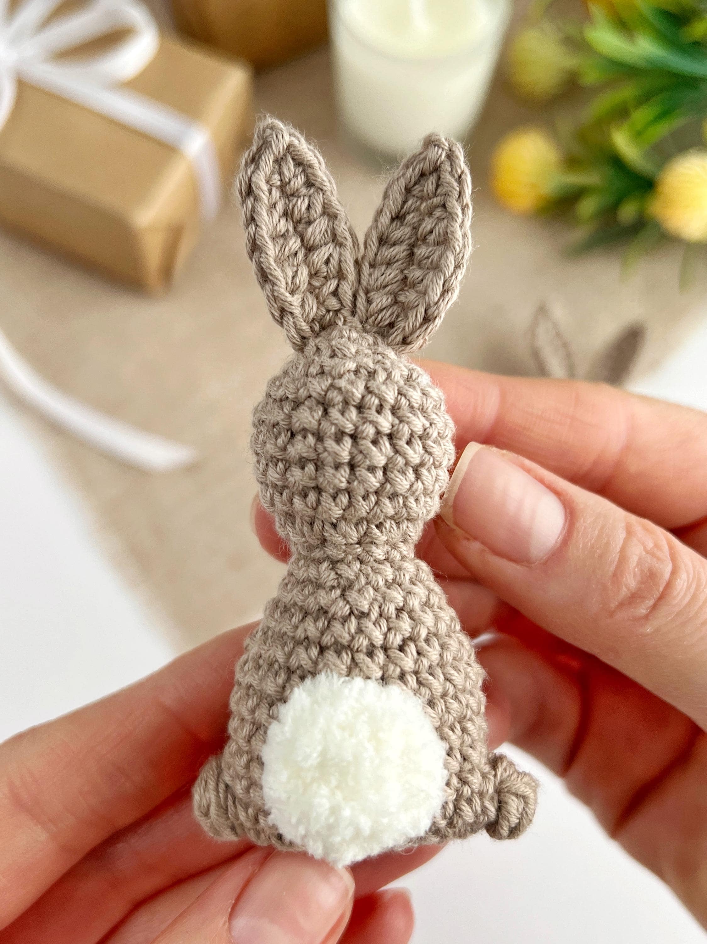 Crochet Bunny Pattern Amigurumi Bunny Keychain Plush Crochet Rabbit ...
