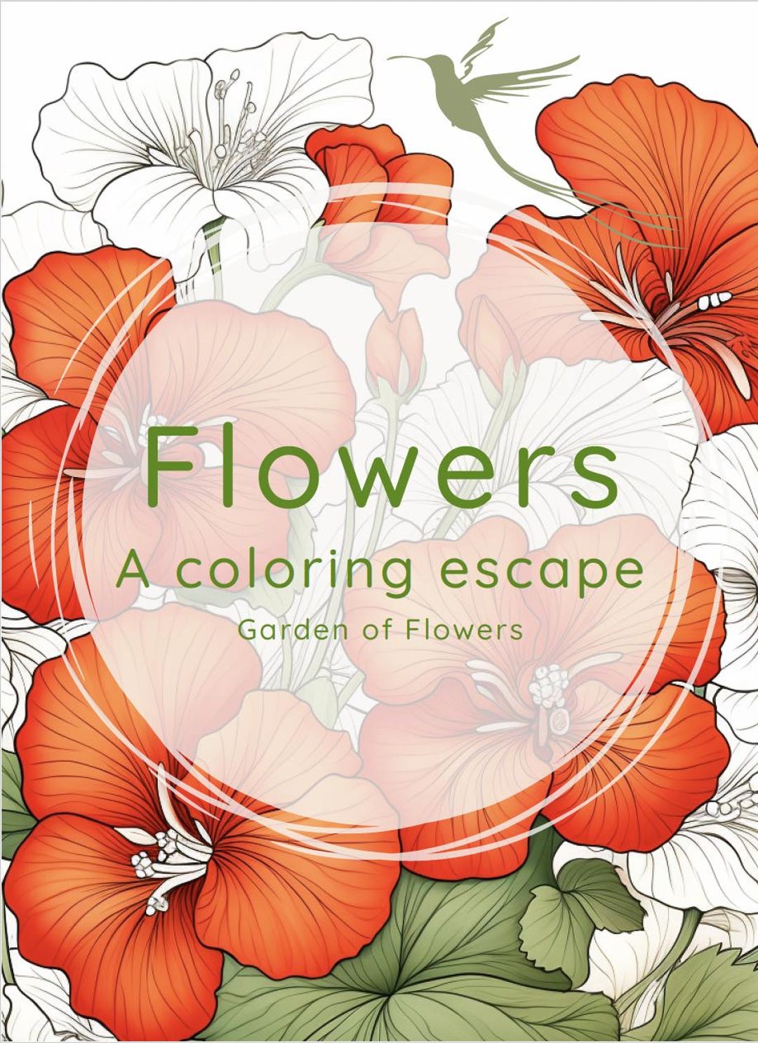 Garden of Flowers: A Coloring Escape - Etsy