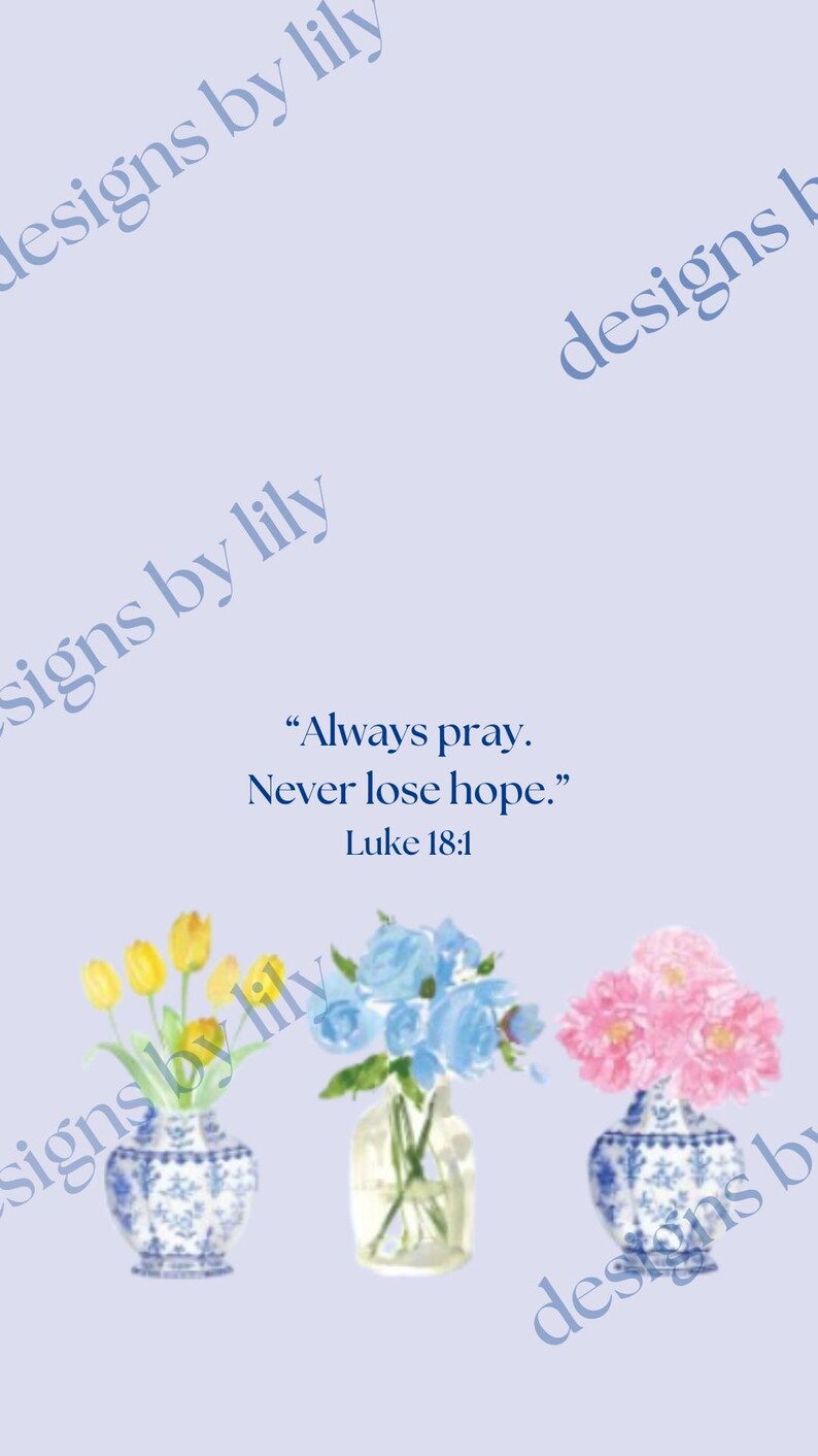 Christian Lock Screen Flowers Wallpaper - Etsy