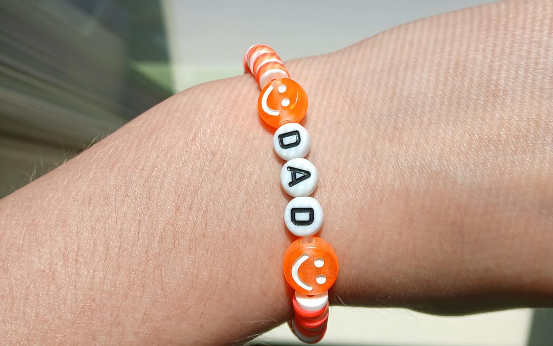 Dad Clay Bead Bracelet | Father's Day Gift - Etsy
