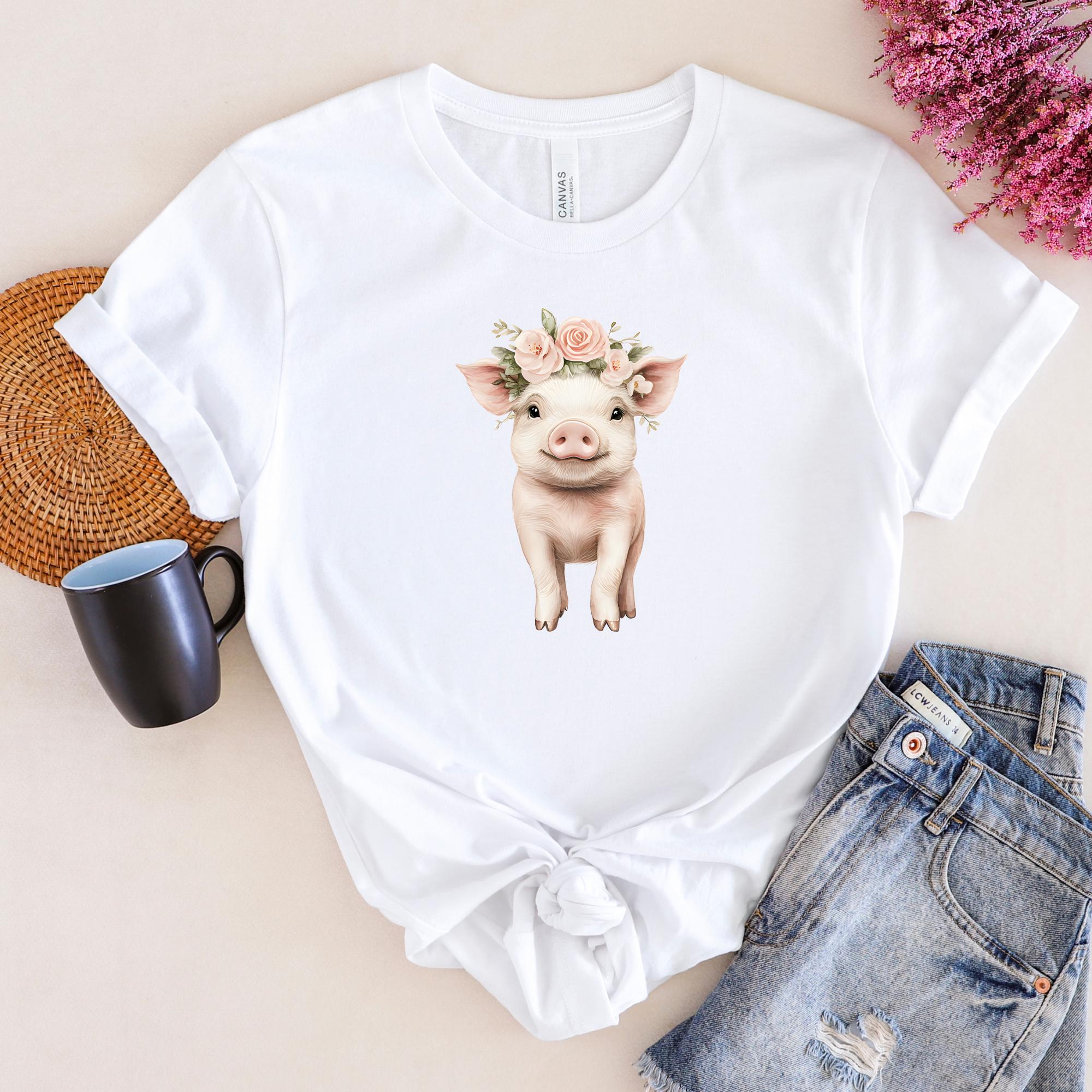 Watercolor Pig Clipart, Cute Pig, Animal Clipart, Farm Clipart ...