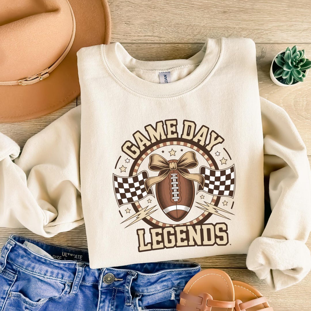 Game Day Legends PNG Football Shirt Design Sports Fan Clipart Game Day ...