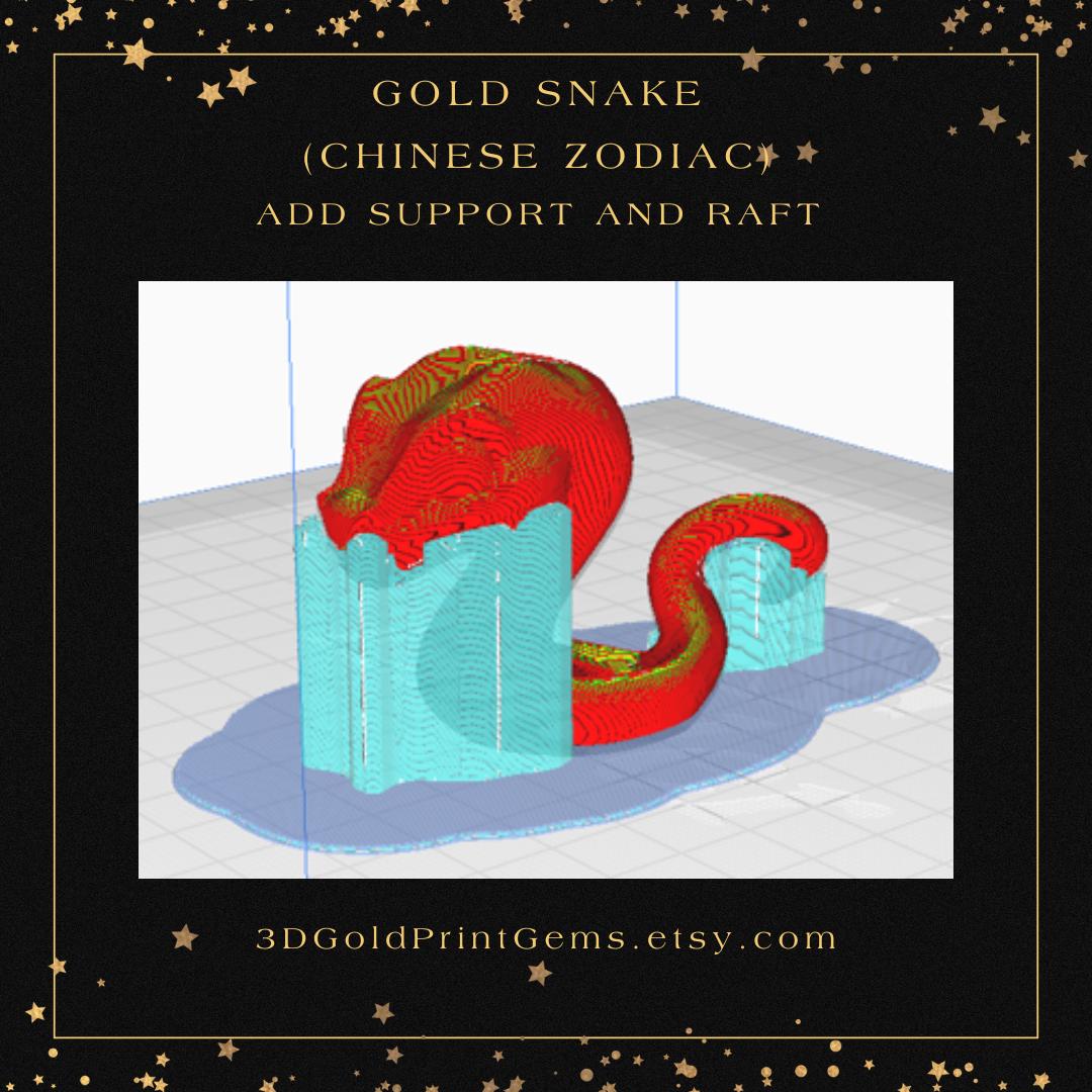 Chinese Zodiac Snake 3D Print STL File - 3D Printable Mini Model for ...