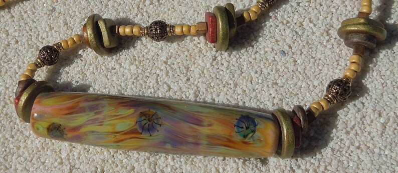 ROADRUNNER SIGHTING, Tiny Chain Beads Bronze Gold Plated Ceramic ...