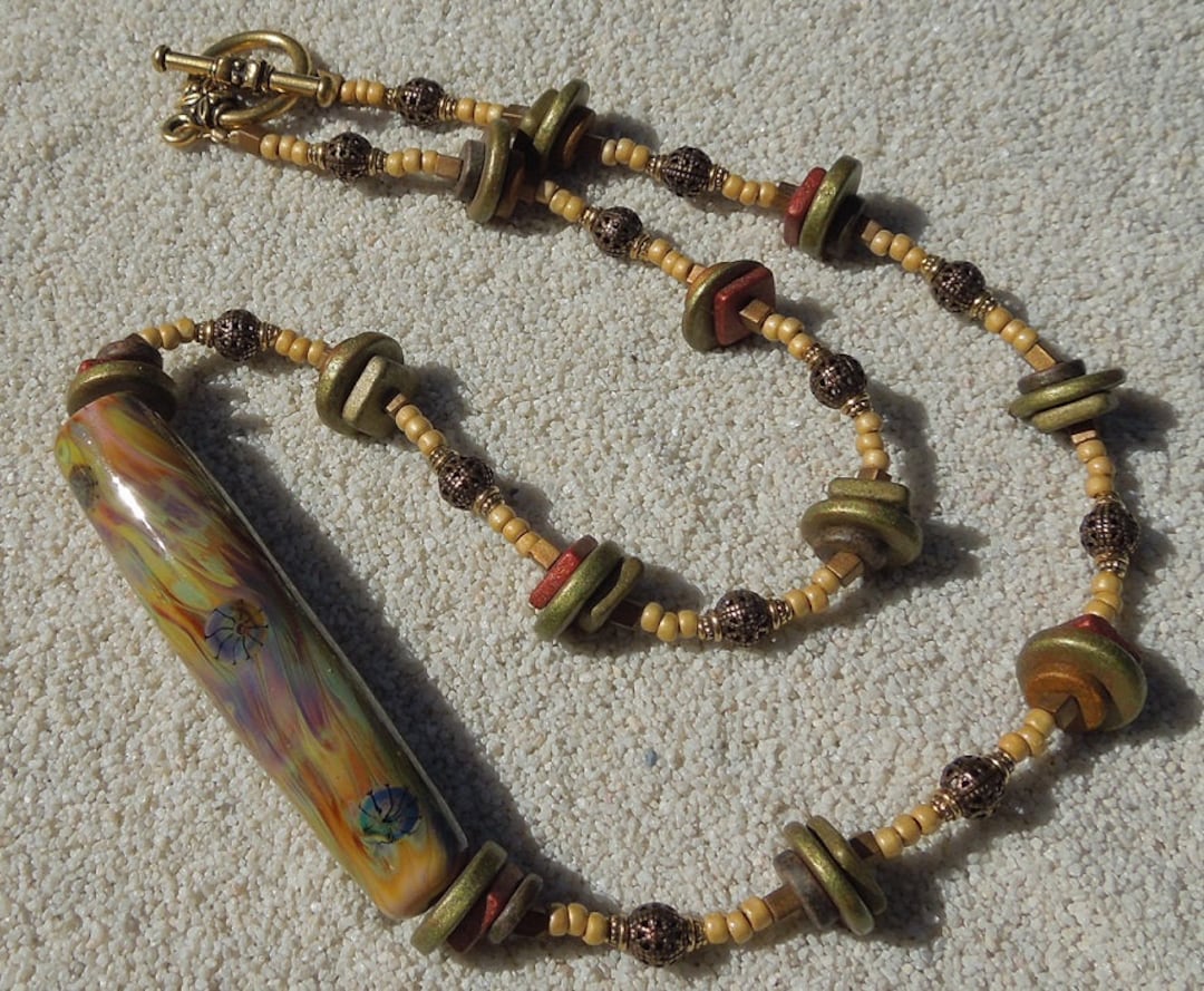 ROADRUNNER SIGHTING, Tiny Chain Beads Bronze Gold Plated Ceramic ...