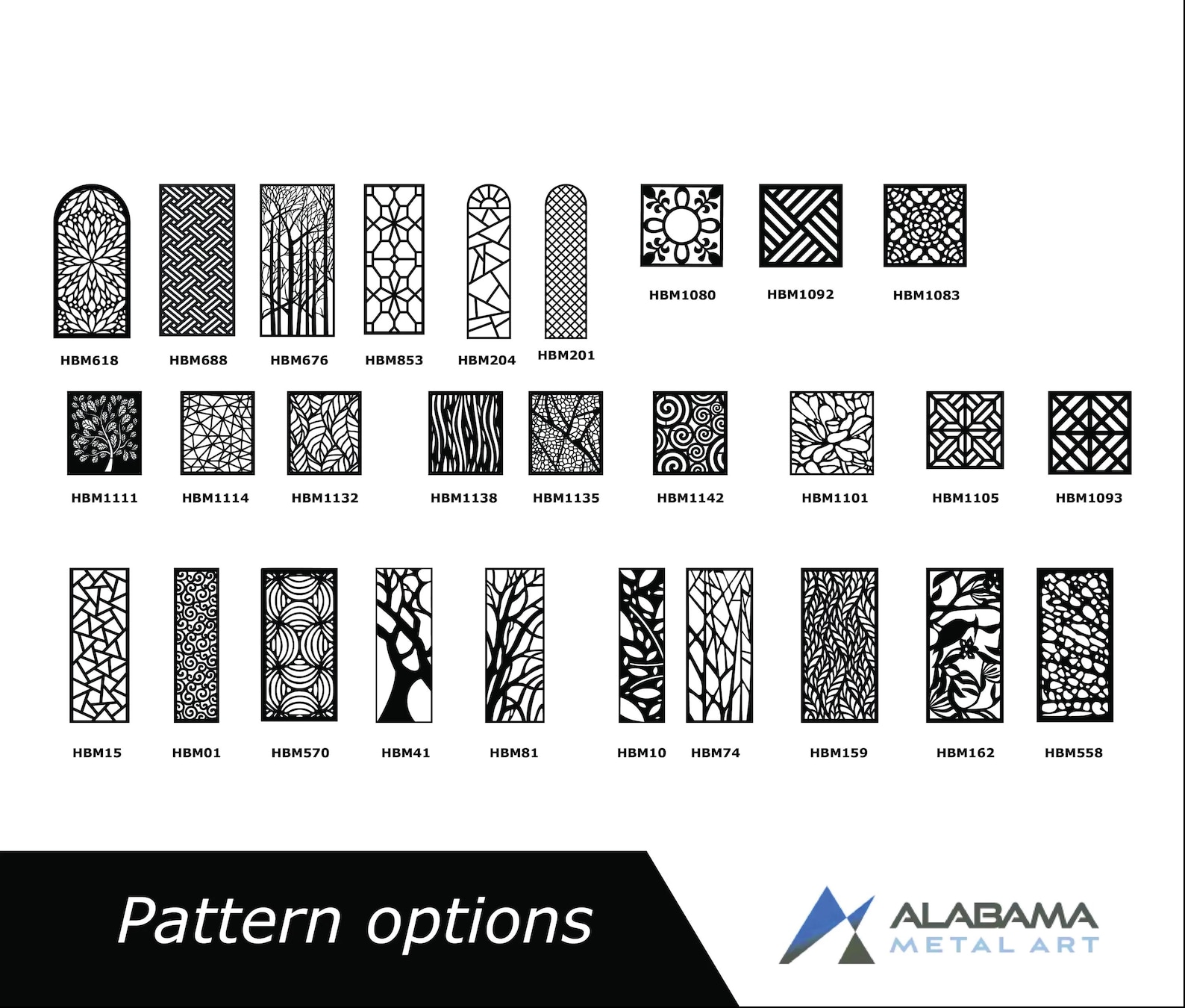 Custom Aluminum AC Unit Screen: Laser Cut Hideaway Panel, 50+ Designs ...